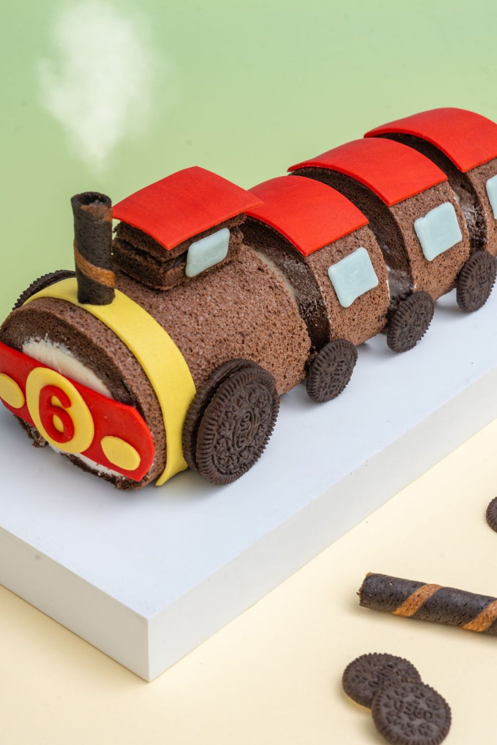 Choo Choo Train Roll Cake Baking Class for Kids 🚂